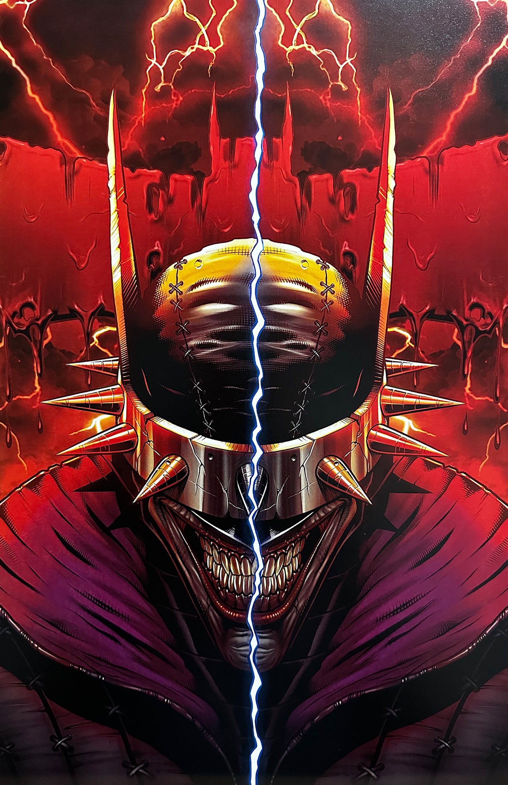 11x17 Bat Who Laughs Fractured State – Art of William Russell